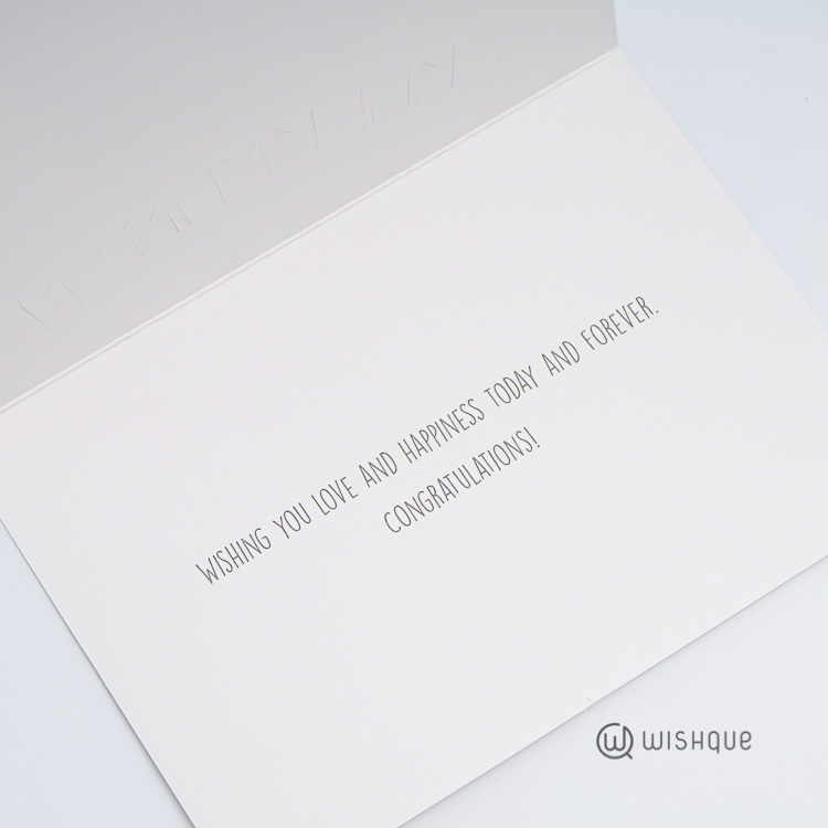 Just Married Greeting Card - Wishque | Sri Lanka's Premium Online Shop ...