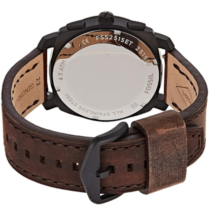 Fossil Men's Machine Stainless Steel Chronograph Quartz Watch FS5251SET ...
