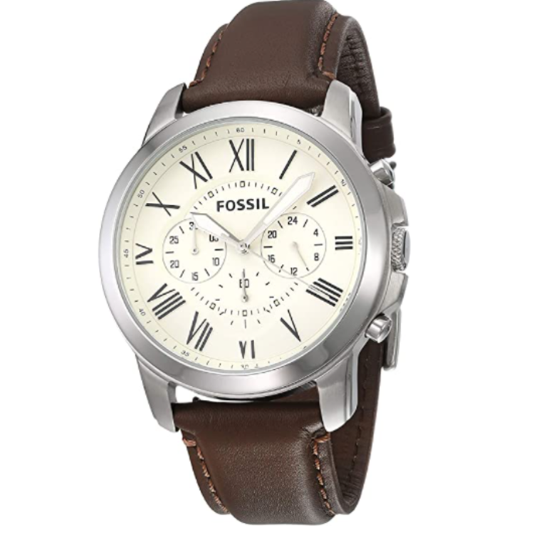 Fossil Men's Grant Stainless Steel Quartz Chronograph Watch FS4735IE ...