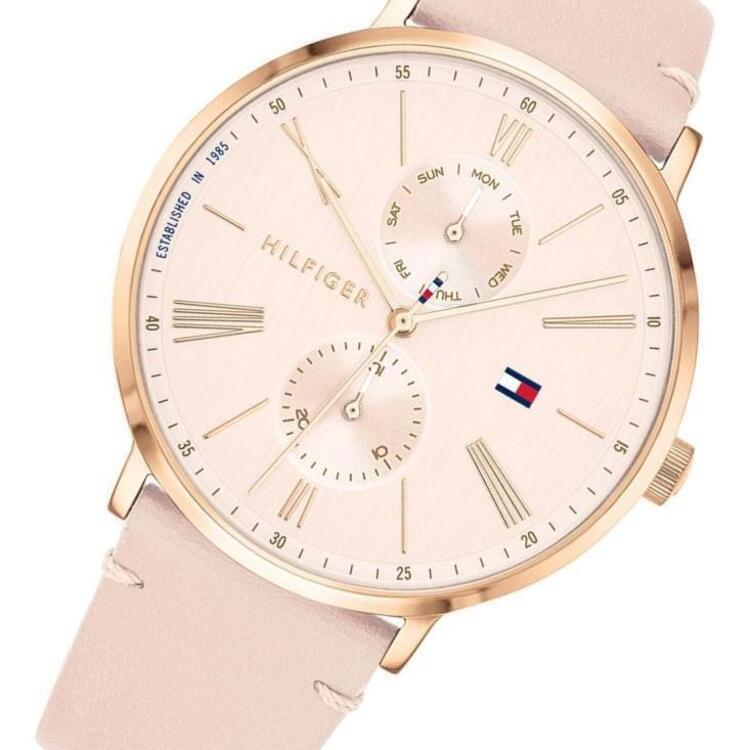 Tommy Hilfiger Multi-function Blush Pink Leather Ladies Watch - 1782071 ...