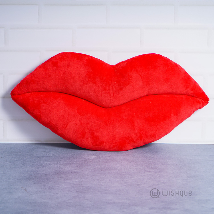 Red Lips Plush Cushion - Wishque | Sri Lanka's Premium Online Shop ...