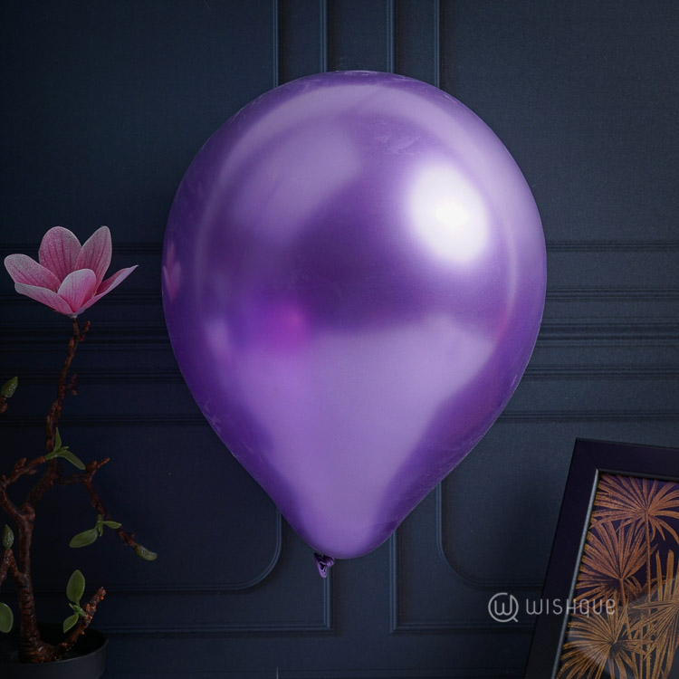10 inch Metal Balloon - Metal Purple 10 Pcs - Wishque | Sri Lanka's ...