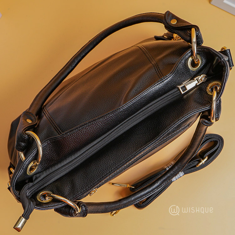 Women's Smart Casual PU Leather Handbag - Black - Wishque | Sri Lanka's ...