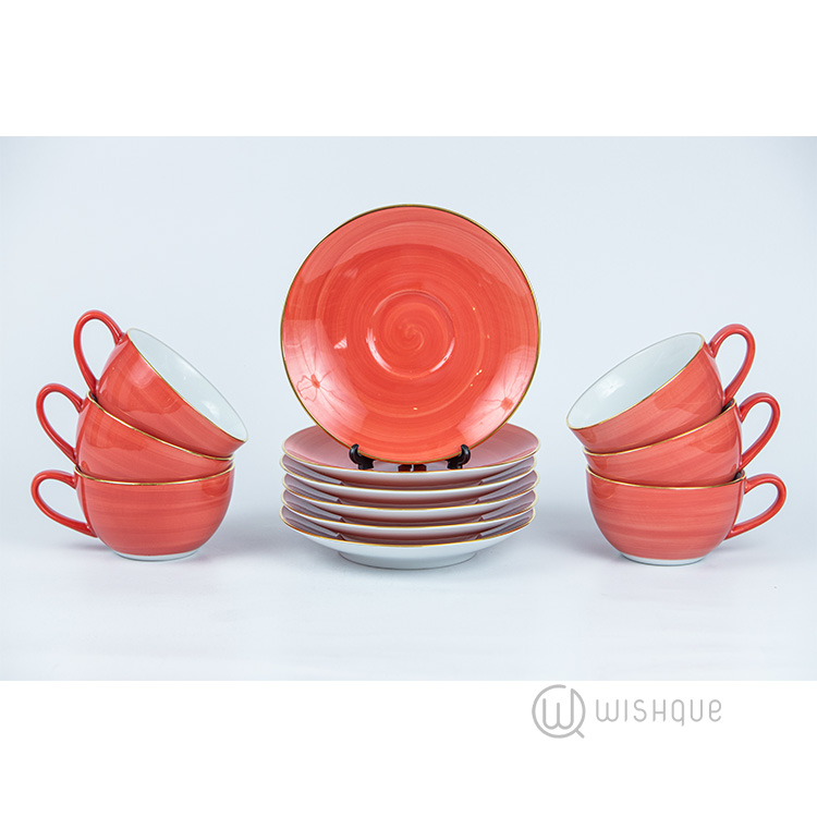 Royal Fernwood 12 Pcs Spiral Galaxy Pink Tea Set - Wishque | Sri Lanka ...